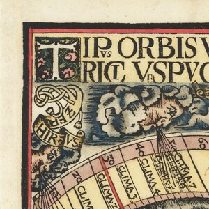 Old Map of the World, 1520, Extremely Rare, Ancient Map, Fine ...