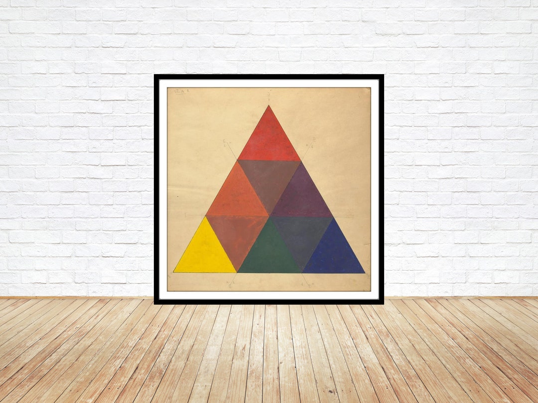 Kandinsky Color Triangle Print, 1925, Fine Art Reproduction - Etsy