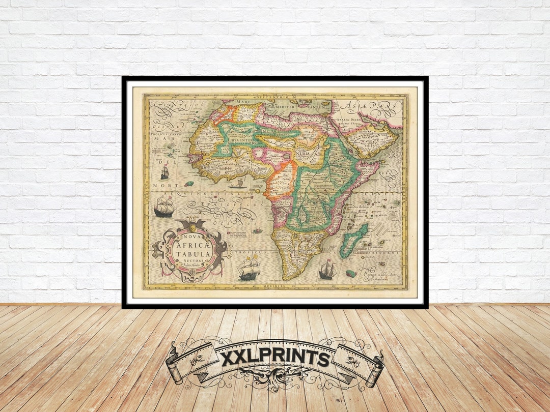 Ancient Africa Map Print: 1610 Fine Art Reproduction - Etsy