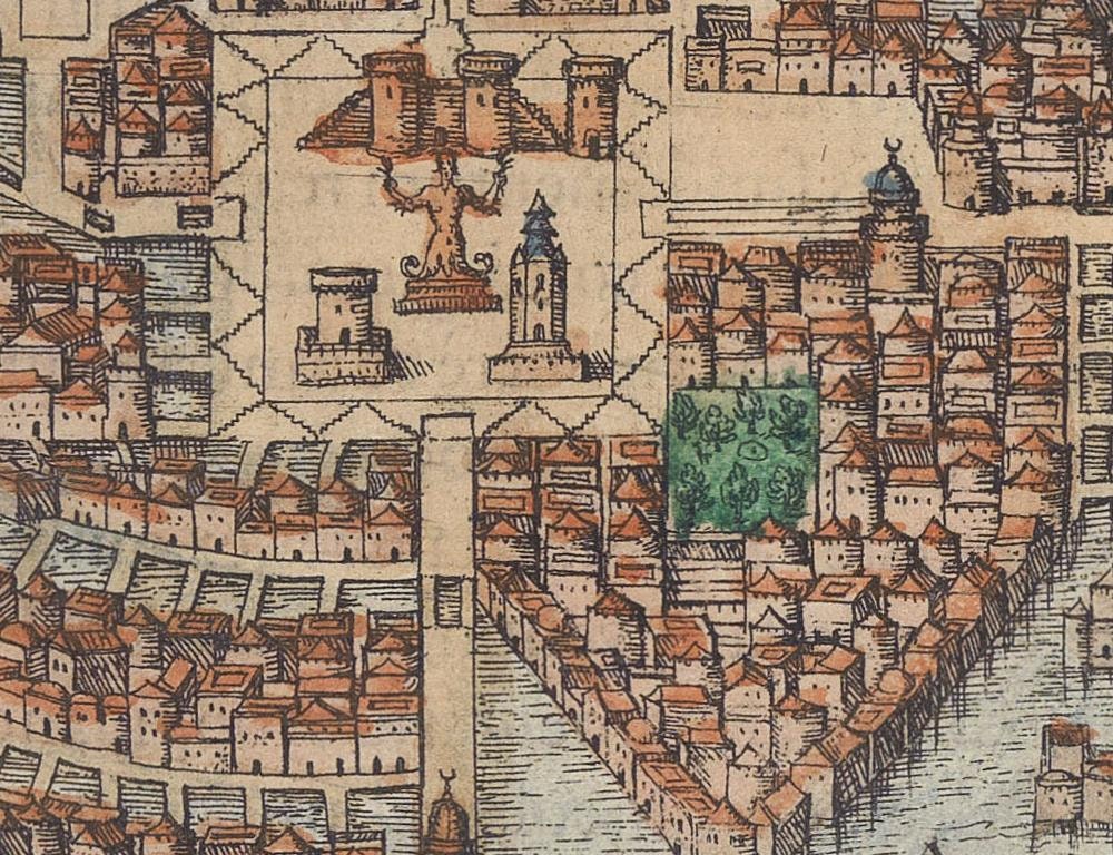 Ancient Map of Mexico City 16th Century Fine Reproduction | Etsy