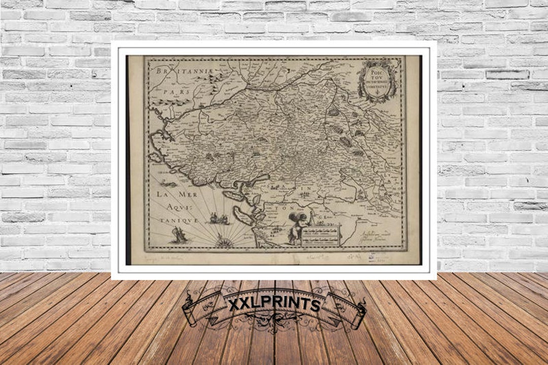 Antique Map of Southwest France, 1800 - Fine Art Giclée Print - Etsy