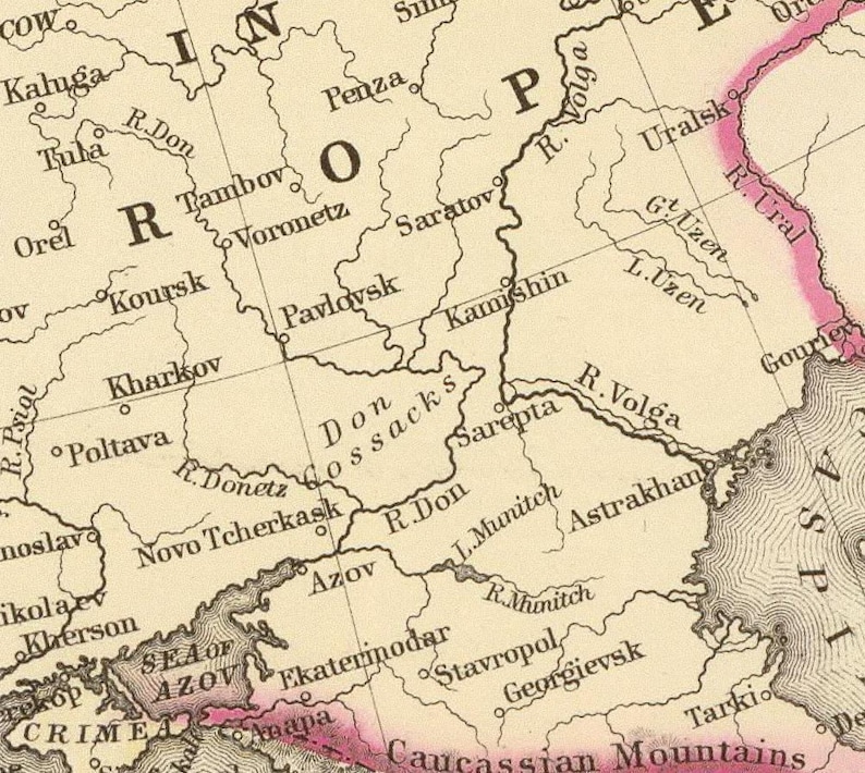 Antique Map of Europe 1879 Old Map of Europe Fine | Etsy Ireland