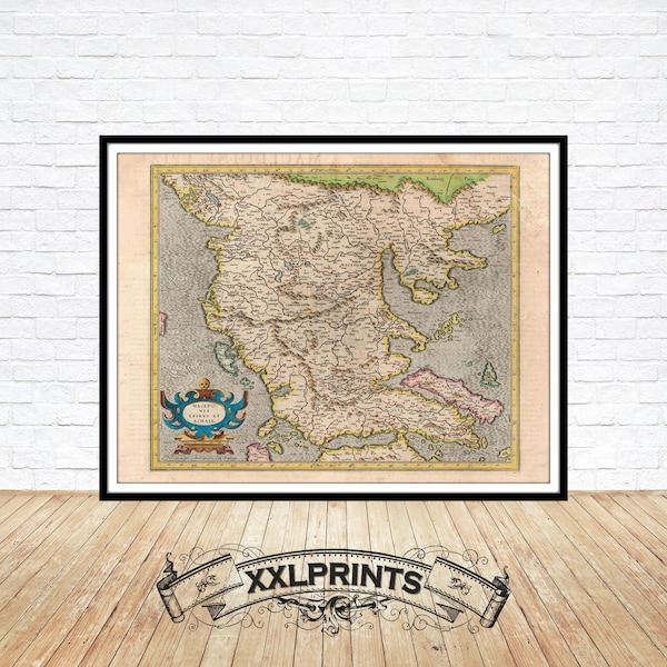 Antique Map of Macedonia - Etsy