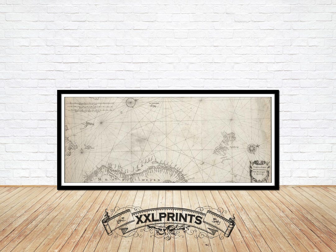 1641 Norway Map Print: Rare Fine Art Reproduction - Etsy