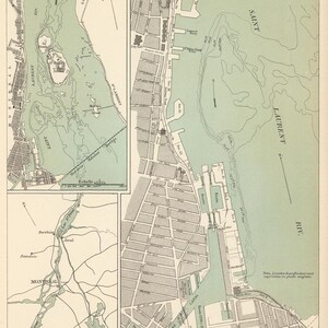 Montreal Port Map Print: 1881 Vintage Fine Art Reproduction - Etsy