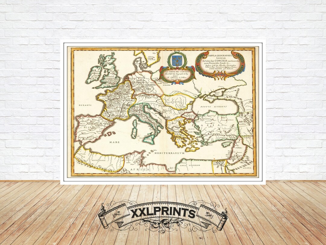 1660 Map of Europe: Rare Fine Art Giclée Print - Etsy