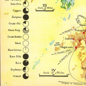1936 Japan Map Art Print: Vintage Fine Art Reproduction - Etsy