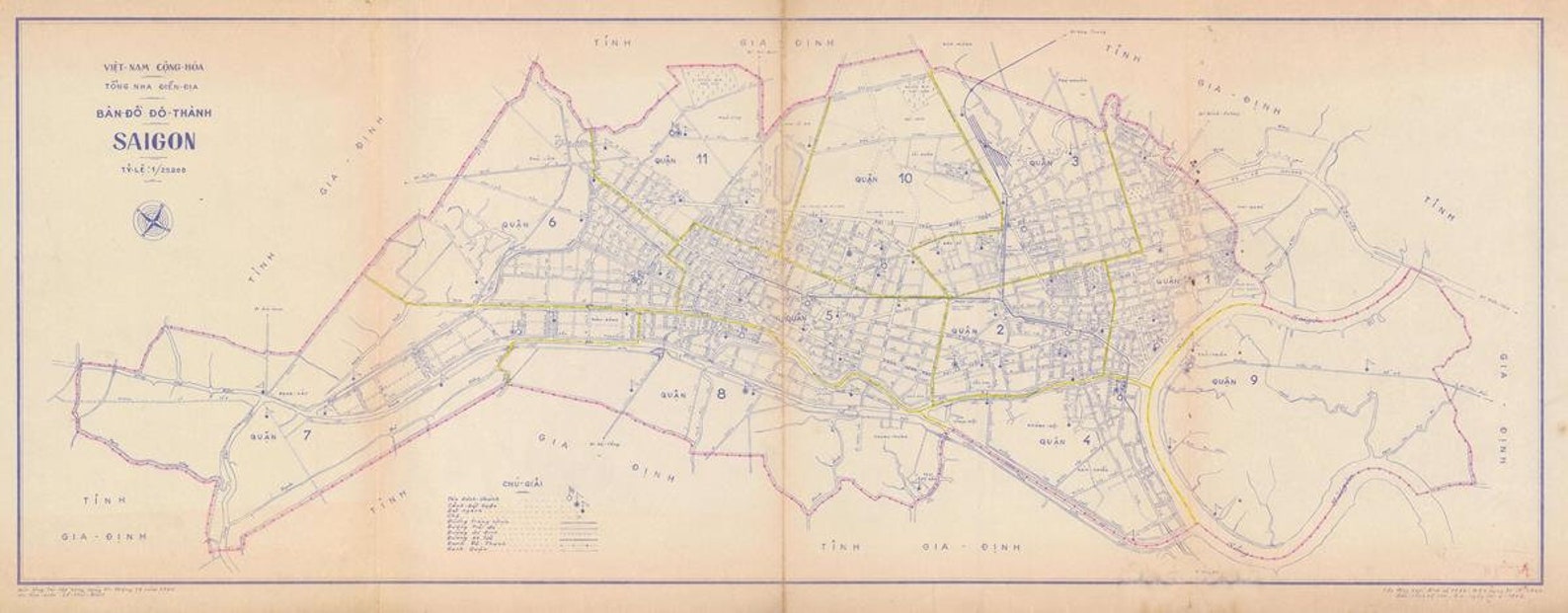 Saigon Map Print: 19th Century South Vietnam, Fine Art Reproduction - Etsy