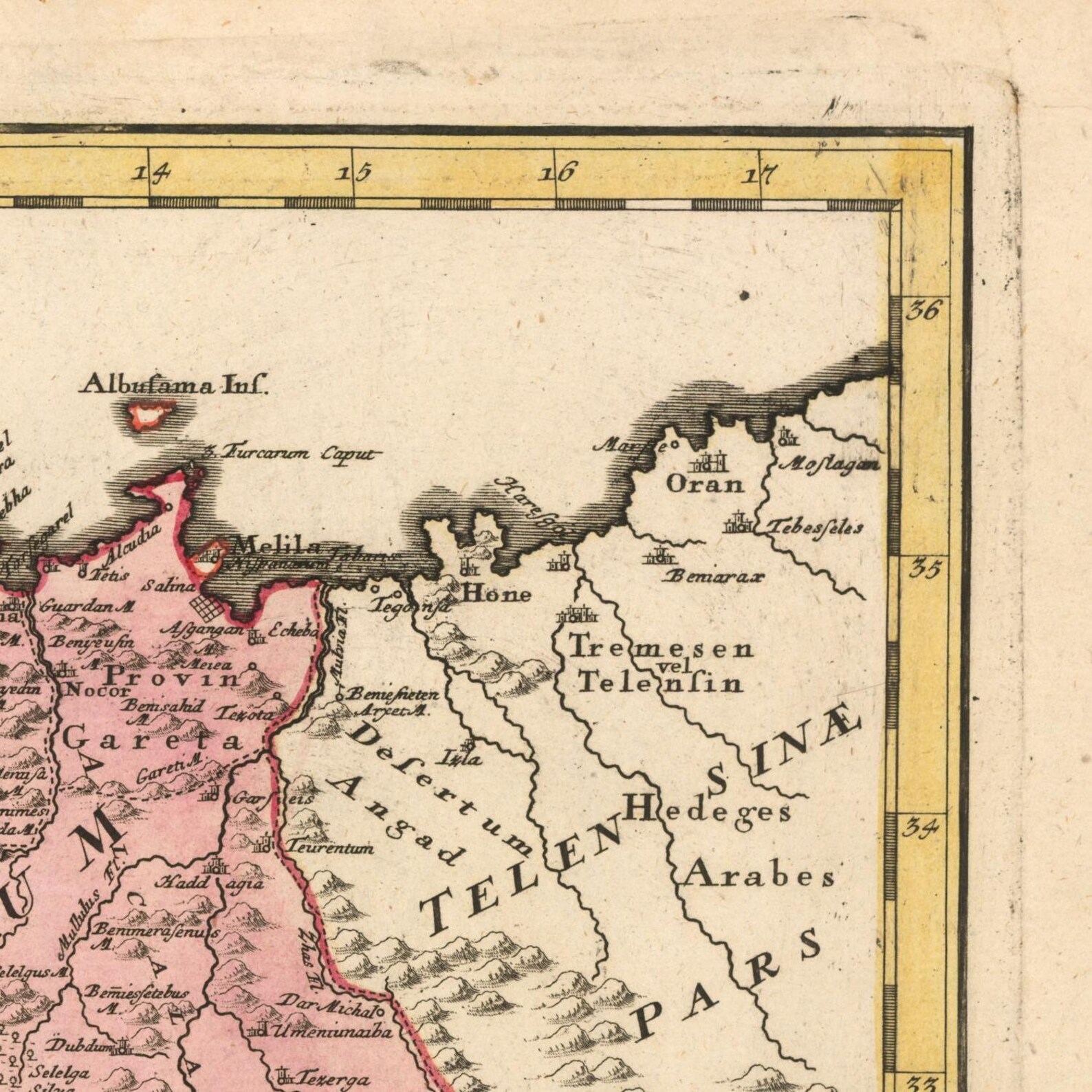 1728 Morocco Map: Antique Fine Art Giclée Print - Etsy