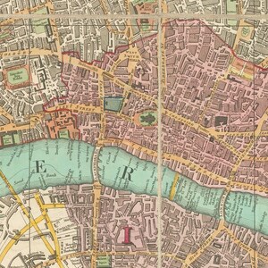 Antique Map of London 1812: Fine Art Giclée Print - Etsy