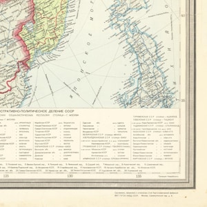 Old Map of CCCP, Soviet Map, 1936, Fine Reproduction, Large Map, Fine ...
