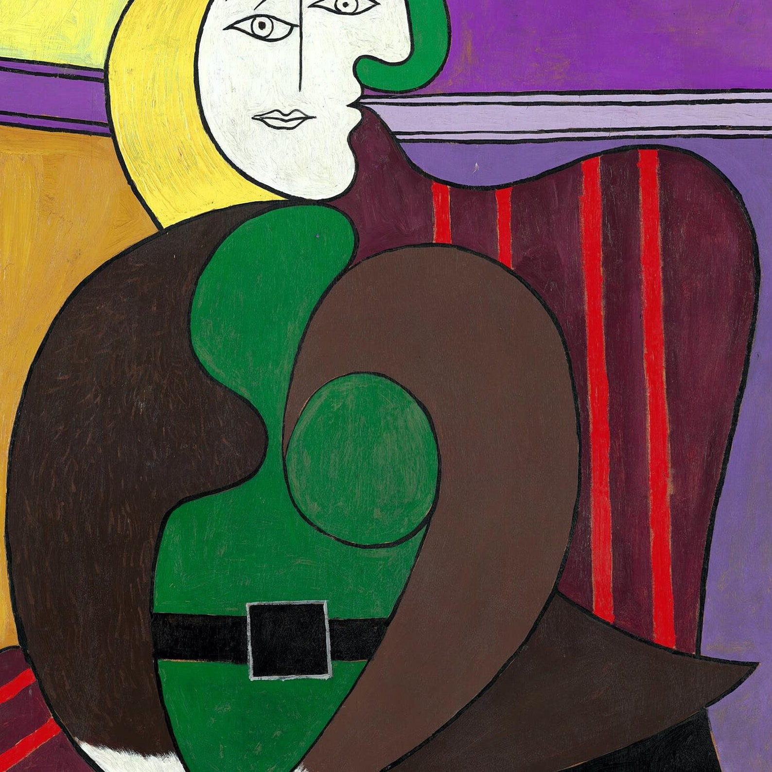 Pablo Picasso the Red Armchair 1931 Fine Reproduction Fine - Etsy