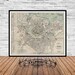 Antique Map of Vienna 1852 Fine Reproduction Large Map - Etsy