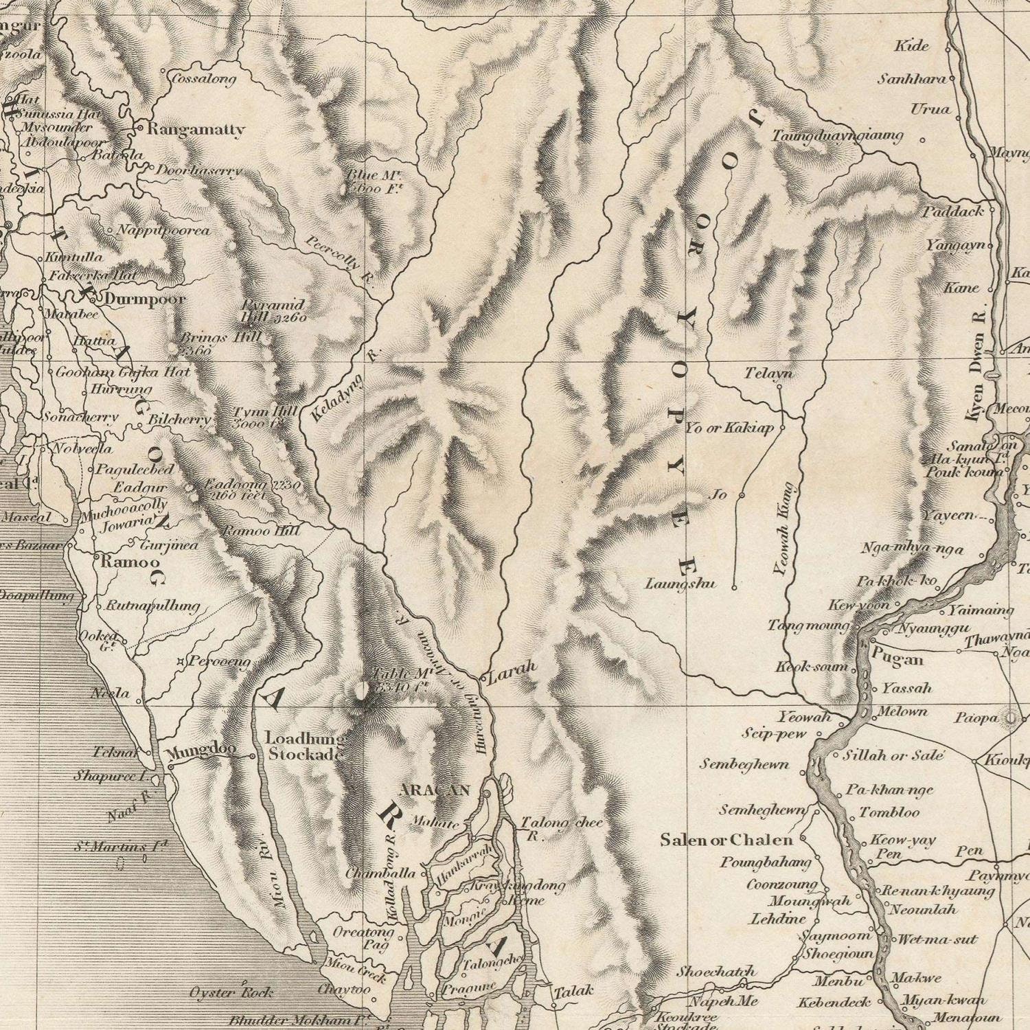 Antique Burma Map Print: 1829 Myanmar, Fine Art Reproduction - Etsy