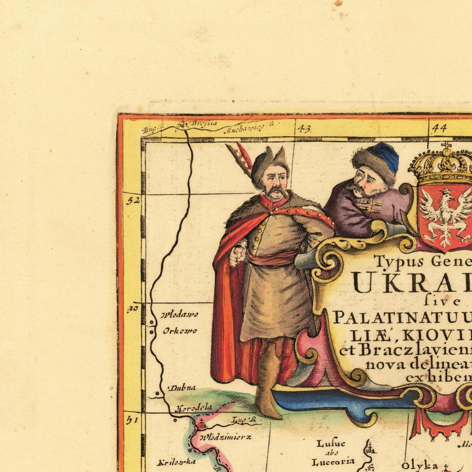 Old Map of Ukraine 1690 Very Rare Map Ancient Map Fine | Etsy