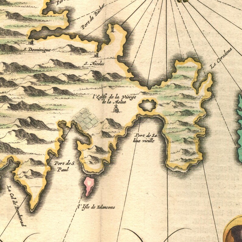 Ancient Map of Malta 1660 Extremely Rare Map Beautiful Map | Etsy