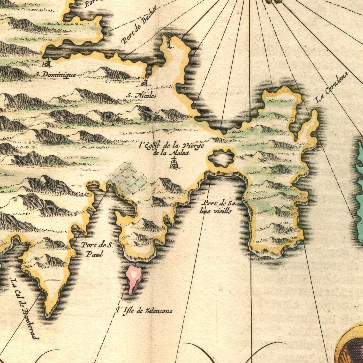 Ancient Map of Malta 1660 Extremely Rare Map Beautiful Map | Etsy