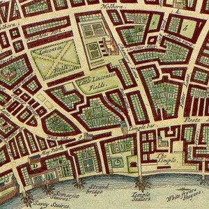 17th Century London Map Print: Vintage Fine Art Reproduction - Etsy