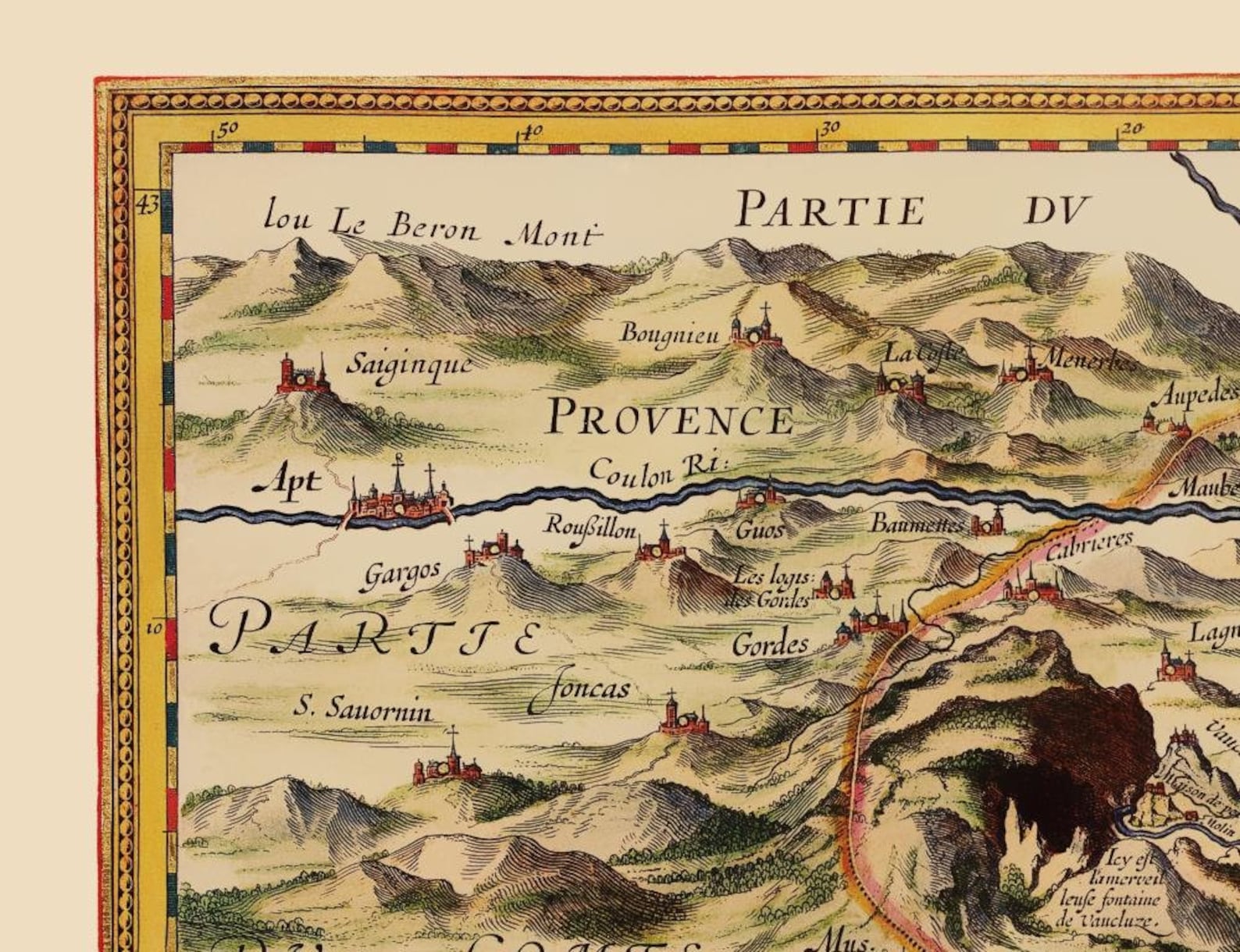 Antique Map Print: Principality of Orange, Provence, France (1800) - Etsy