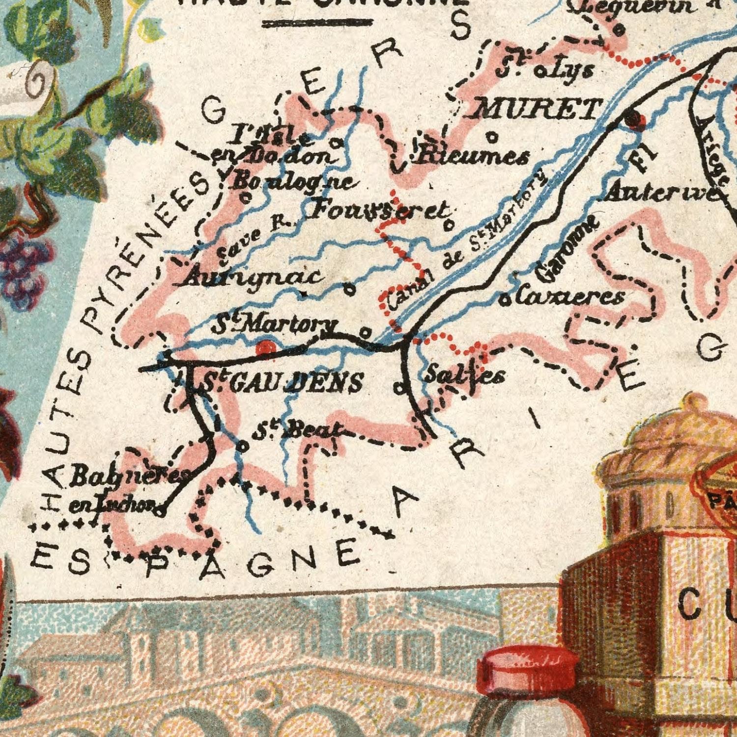 Seine-maritime Map Print: 1935 Vintage French Fine Art - Etsy