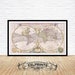 Old Map of the World, 1715, Rare Map, Ancient, Fine Reproduction, Large ...