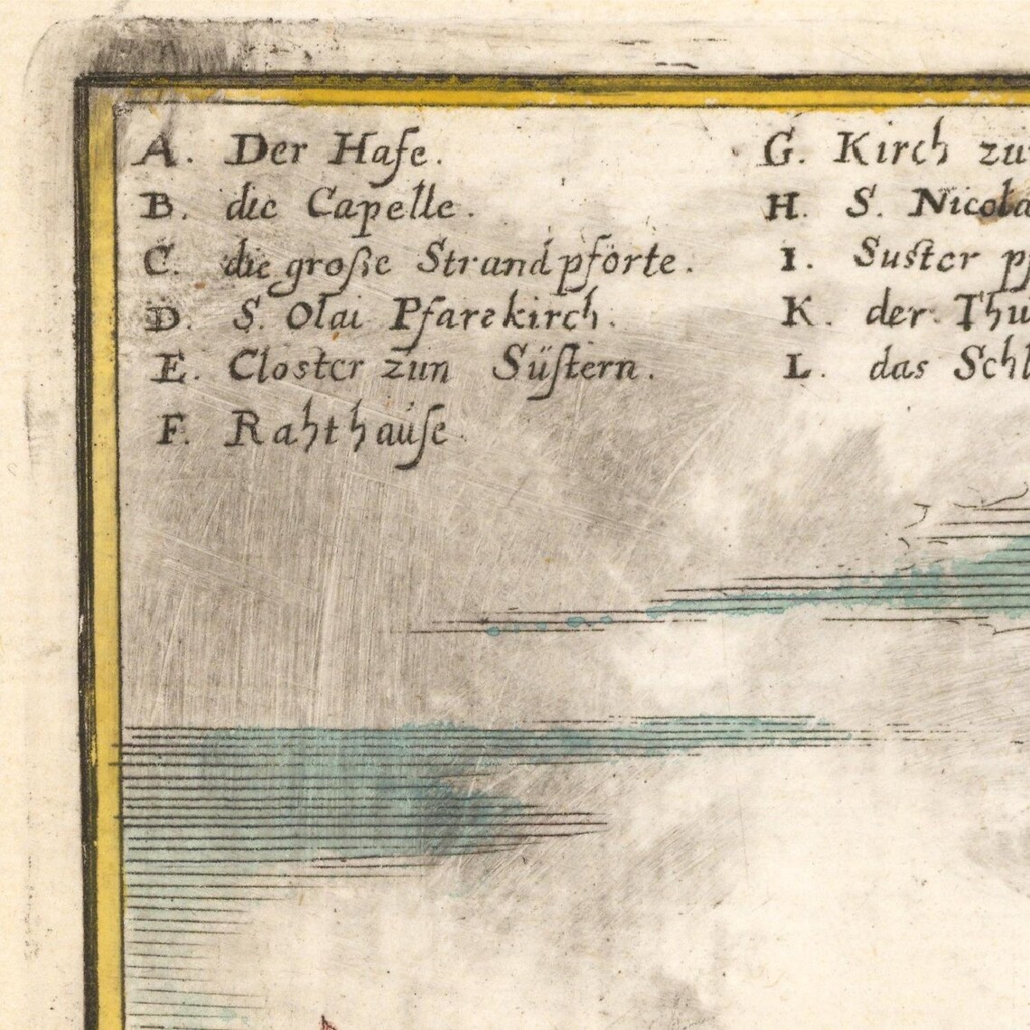 Old Map of Talinn 1640 Bird's Eye View Rare Ancient - Etsy