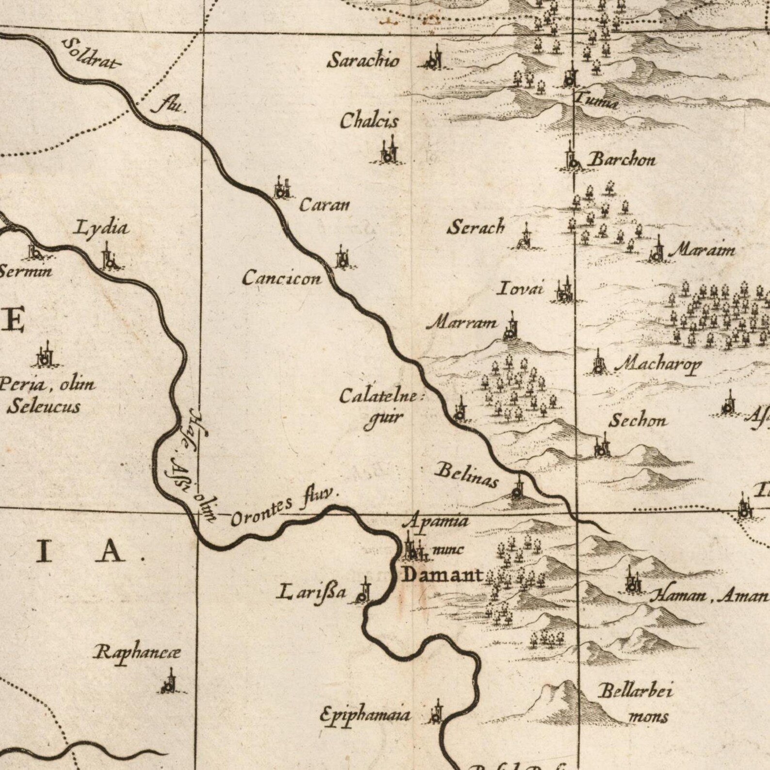 Old Map of Syria 1690 Ancient Map Very Rare Fine - Etsy