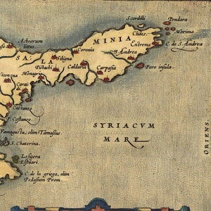 Ancient Map of Cyprus: Fine Art Giclée Print - Etsy