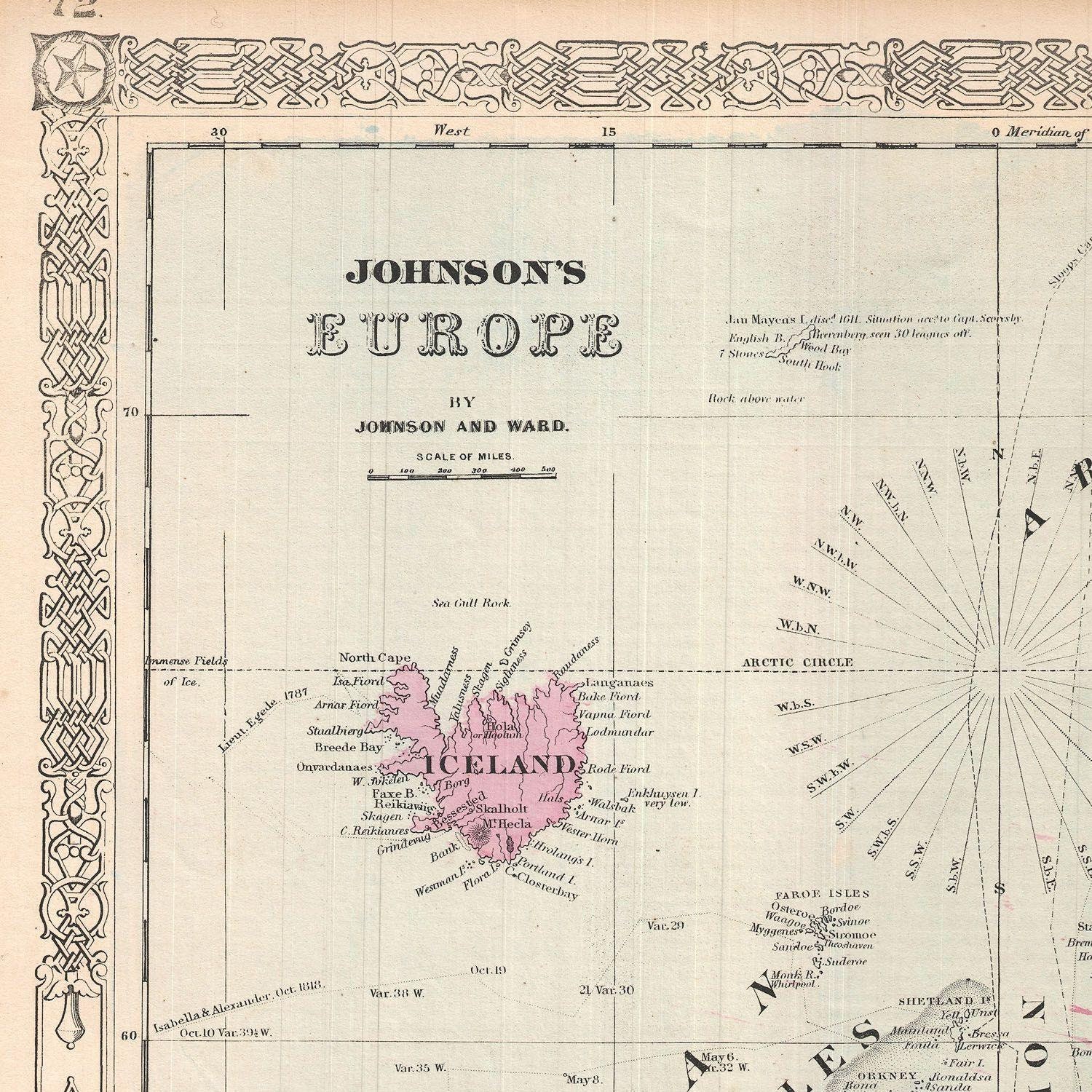 Old Map of Europe 1864 Antique Map Rare Map Fine - Etsy