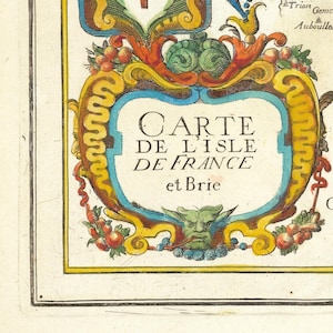 Ancient Brie Region Map Print, Northern France, 1637 - Etsy