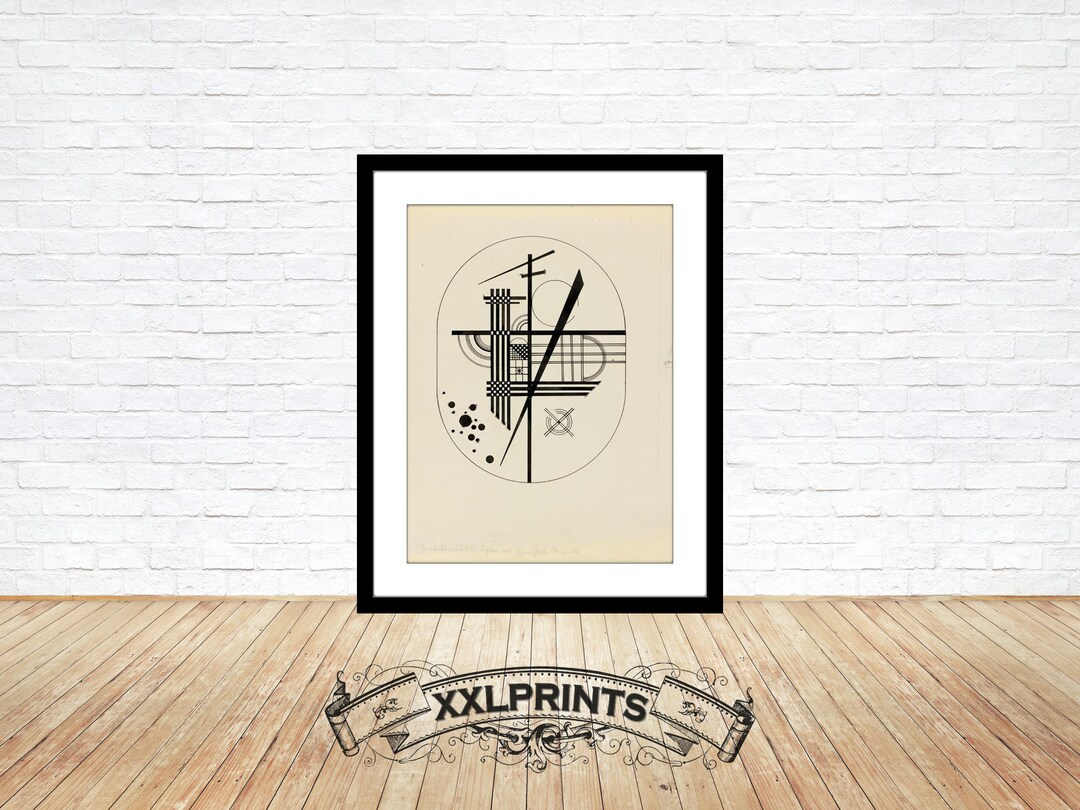 Kandinsky Drawing Art Print: Point and Line to Plane, 1925 - Etsy