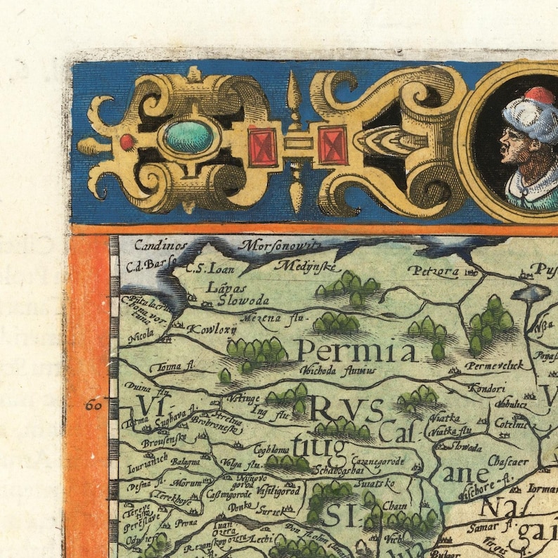 Ancient Map of Asia 1593 Rare Map Fine Reproduction Large - Etsy