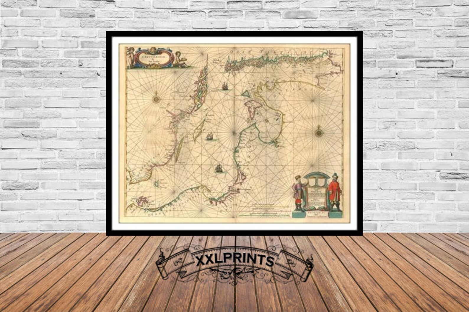 Baltic Sea Map Print: 1680 Antique Nautical Chart Reproduction - Etsy