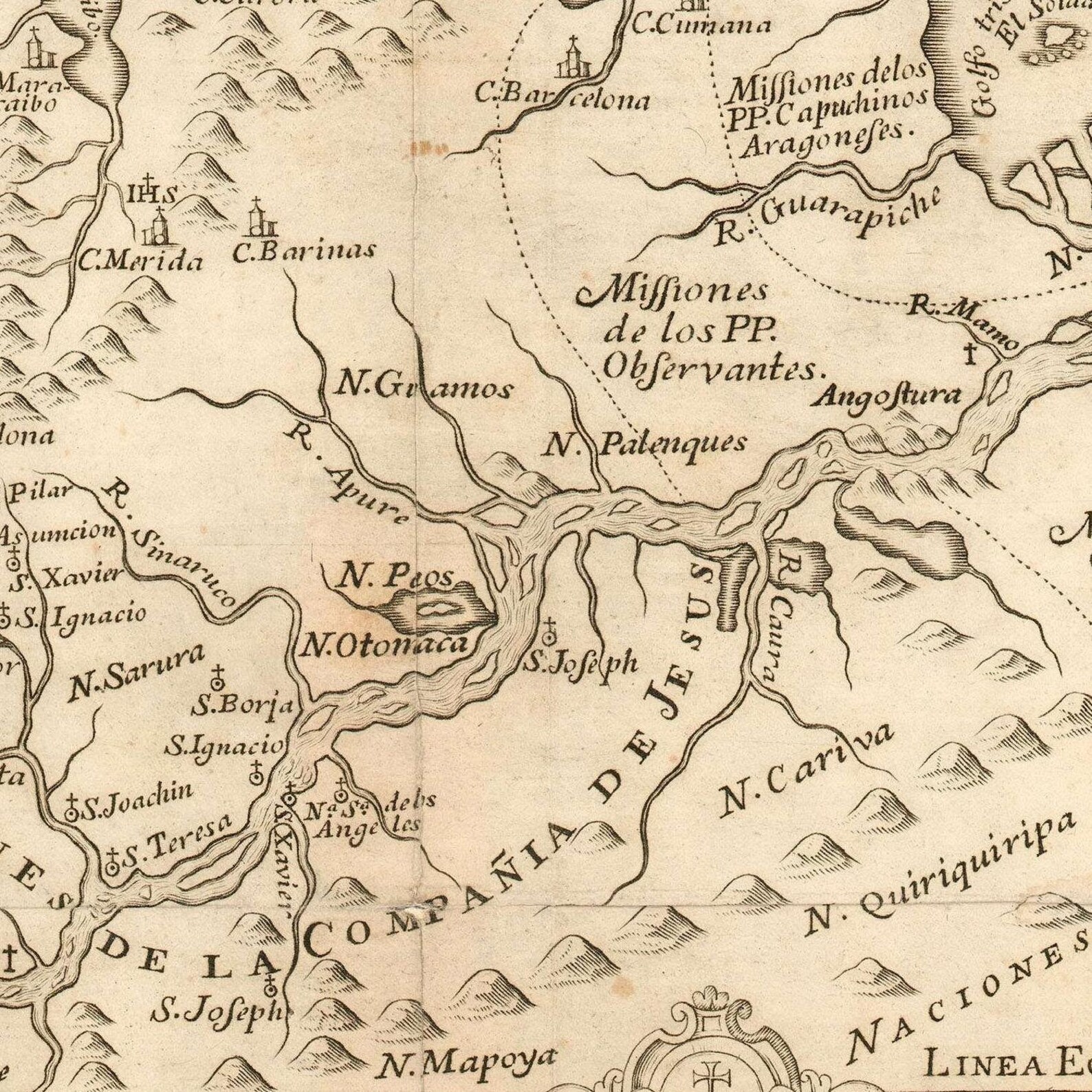 Ancienne carte du fleuve Orénoque Venezuela Colombie 1741 - Etsy France