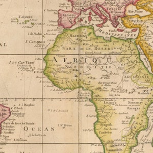 1755 World Map Print: Antique Fine Art Reproduction - Etsy