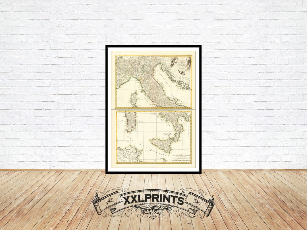 Antique Italy Map Print: 1783 Fine Art Reproduction - Etsy