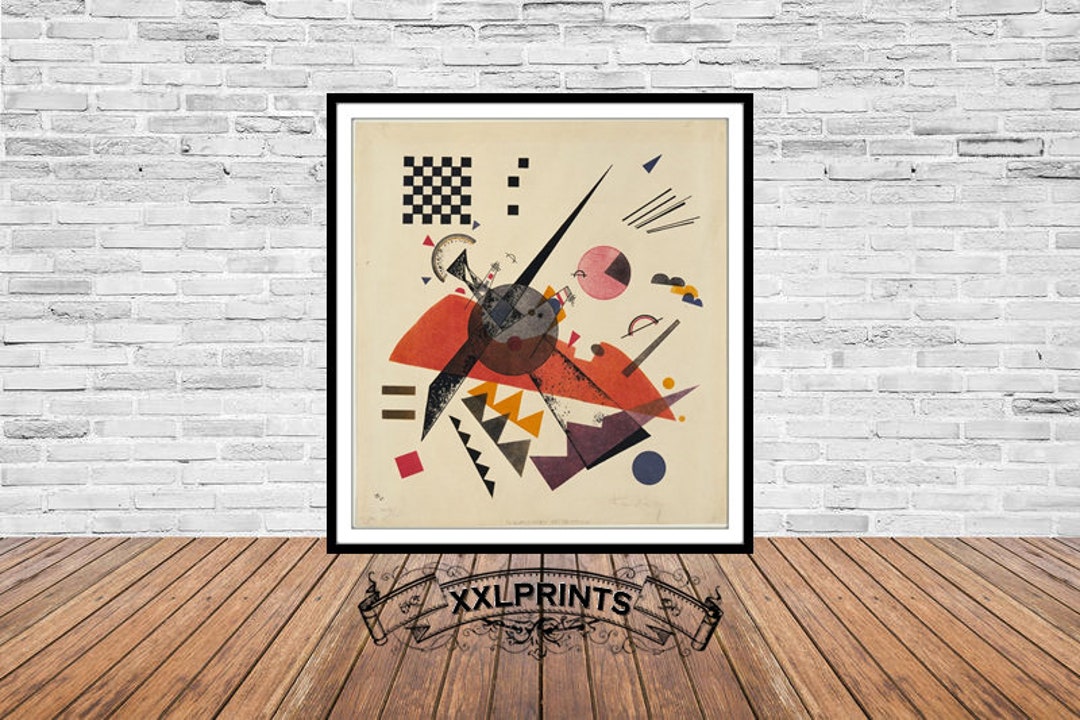 Kandinsky Orange 1923 Print: Abstract Geometric Art - Etsy