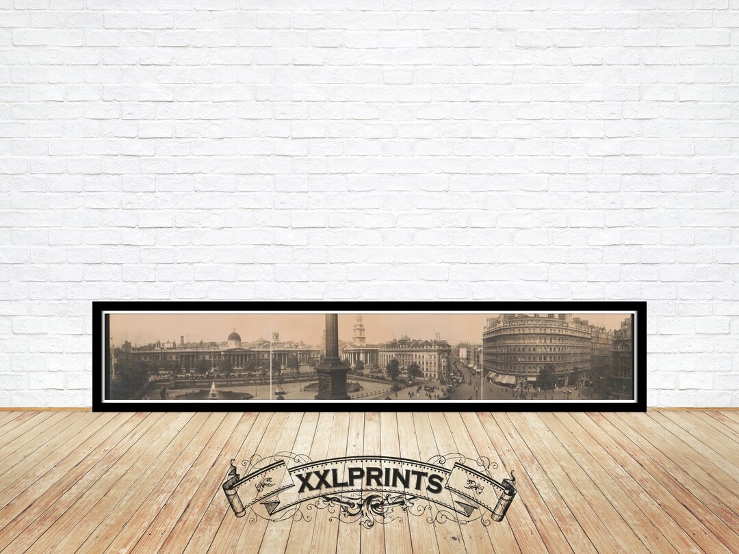Trafalgar Square Print: London Panoramic View, 1909 Antique Decor - Etsy