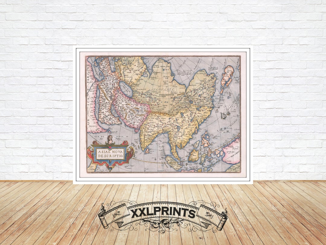 Ancient Asia Map Print, 1584: Fine Art Reproduction - Etsy