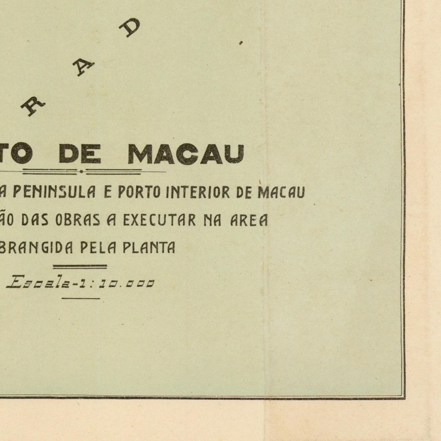 Old Map of Macao 1920 Rare Map Porto De Macau Antique Map - Etsy