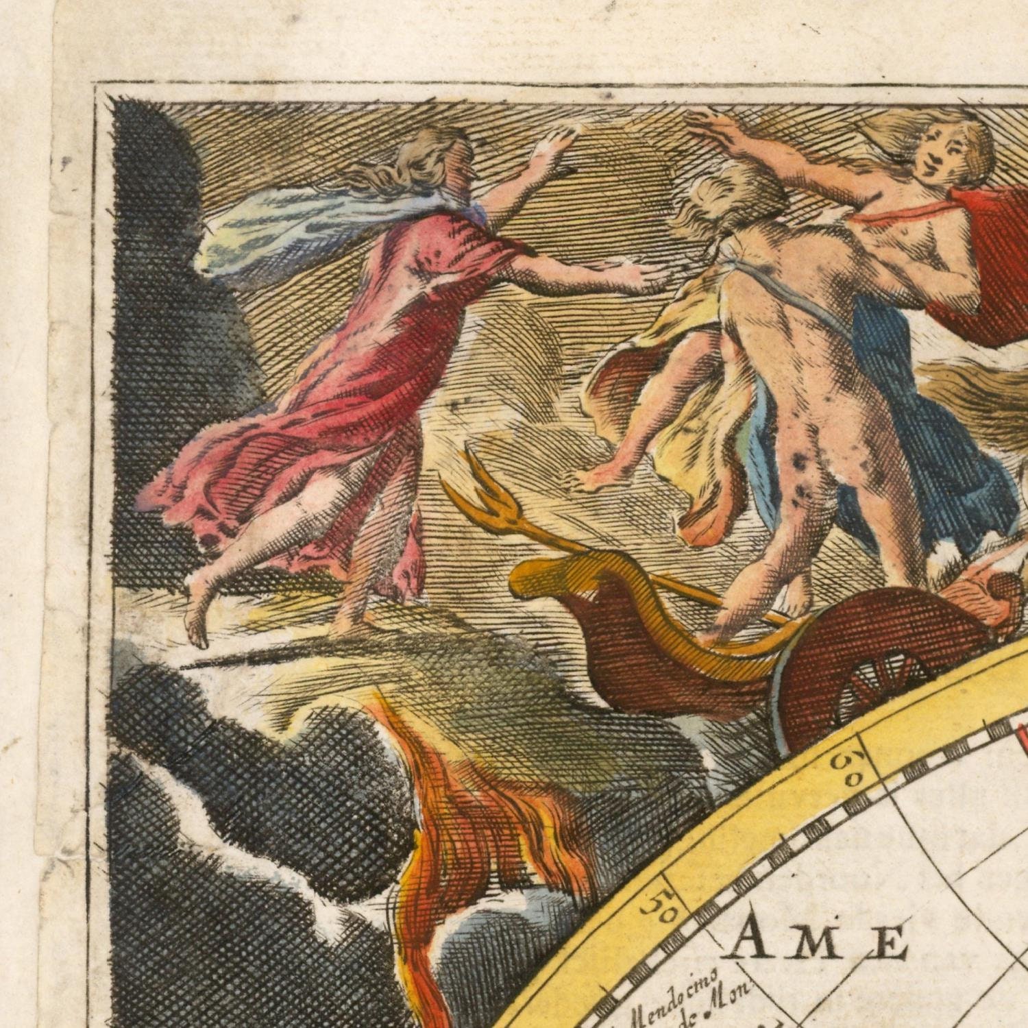 Old map of the World 1715 very rare map beautiful ancient | Etsy