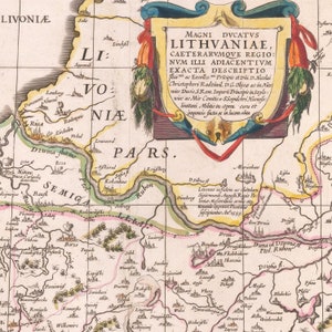 Lithuania Map Print: 1613 Ancient Reproduction, Fine Art - Etsy