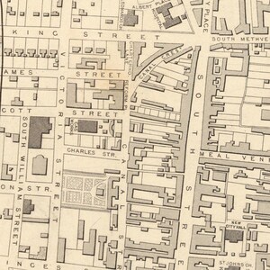 Perth 1851 Map Print: Antique City Plan Fine Art Reproduction - Etsy