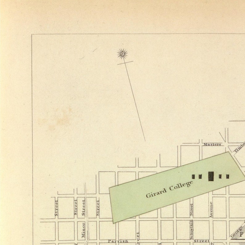 Old Map of Philadelphia 1840 City Plan Antique Map Fine | Etsy