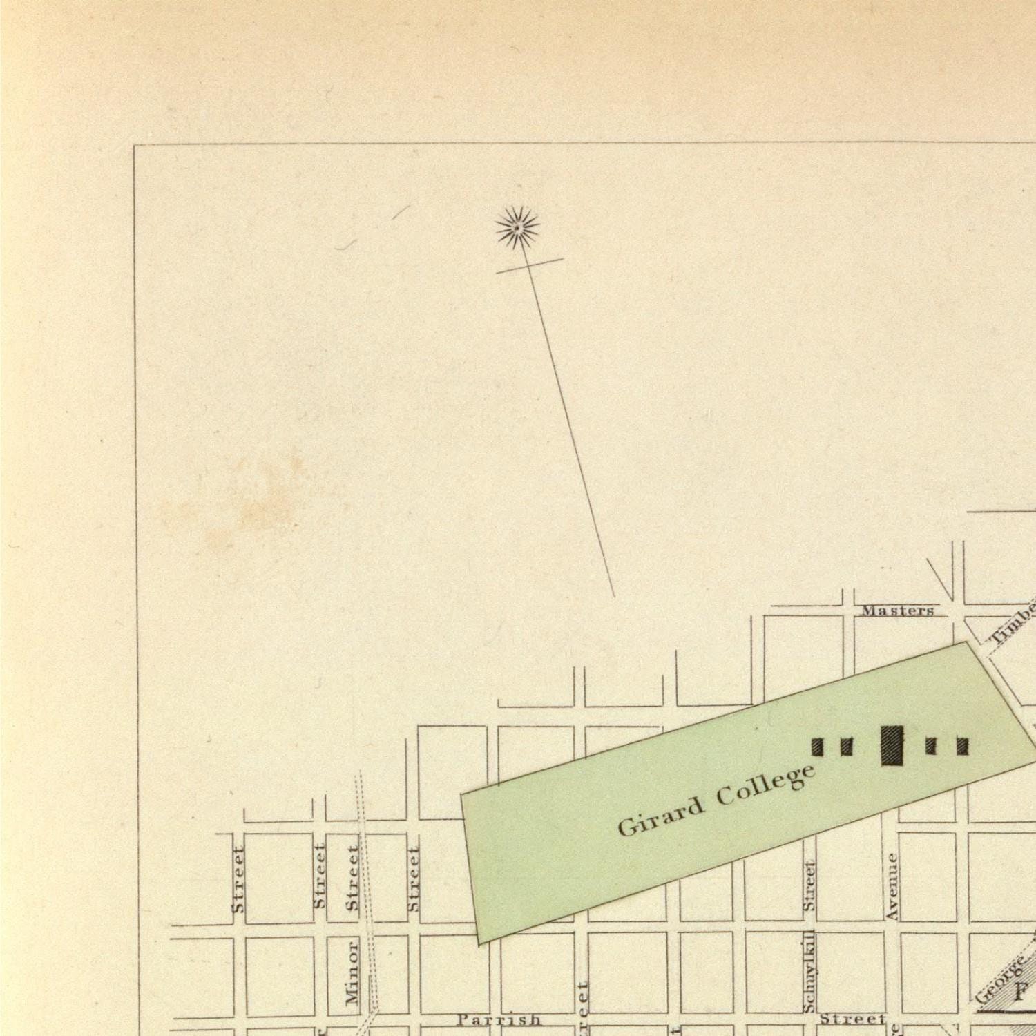 Old Map of Philadelphia 1840 City Plan Antique Map Fine | Etsy