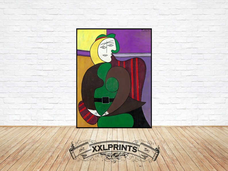 Pablo Picasso the Red Armchair 1931 Fine Reproduction Fine - Etsy