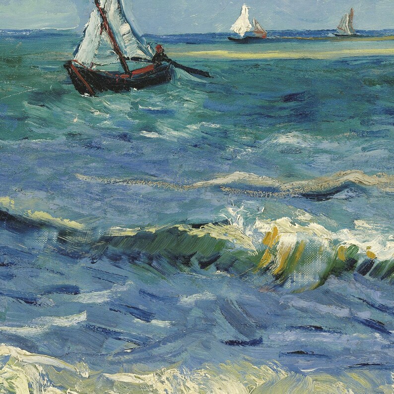 Van Gogh Fishing Boats at Saintes Maries 1885 Fine - Etsy