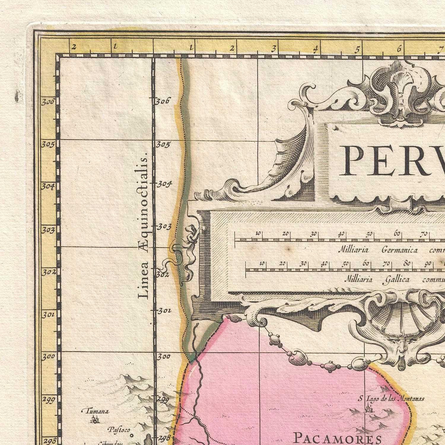 Antique Peru Map Print: 1700s Historical Fine Art Reproduction - Etsy