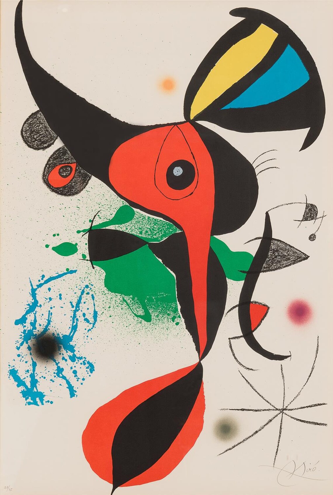 Joan Miro - Oda a Joan Miro, Fine Reproduction, Fine Art Print, Large ...