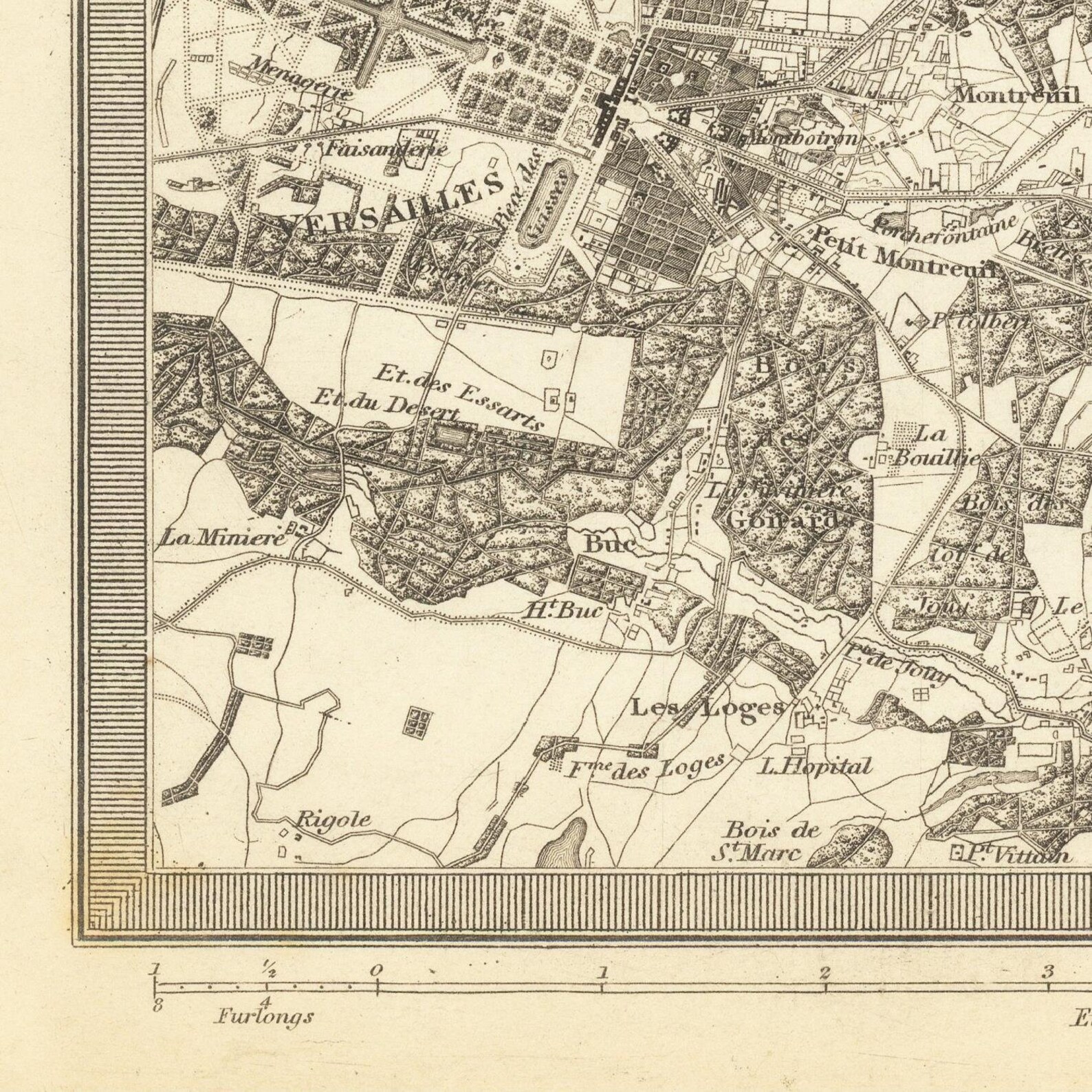 Old City Plan of Paris 1832 Rare Map Antique Fine - Etsy